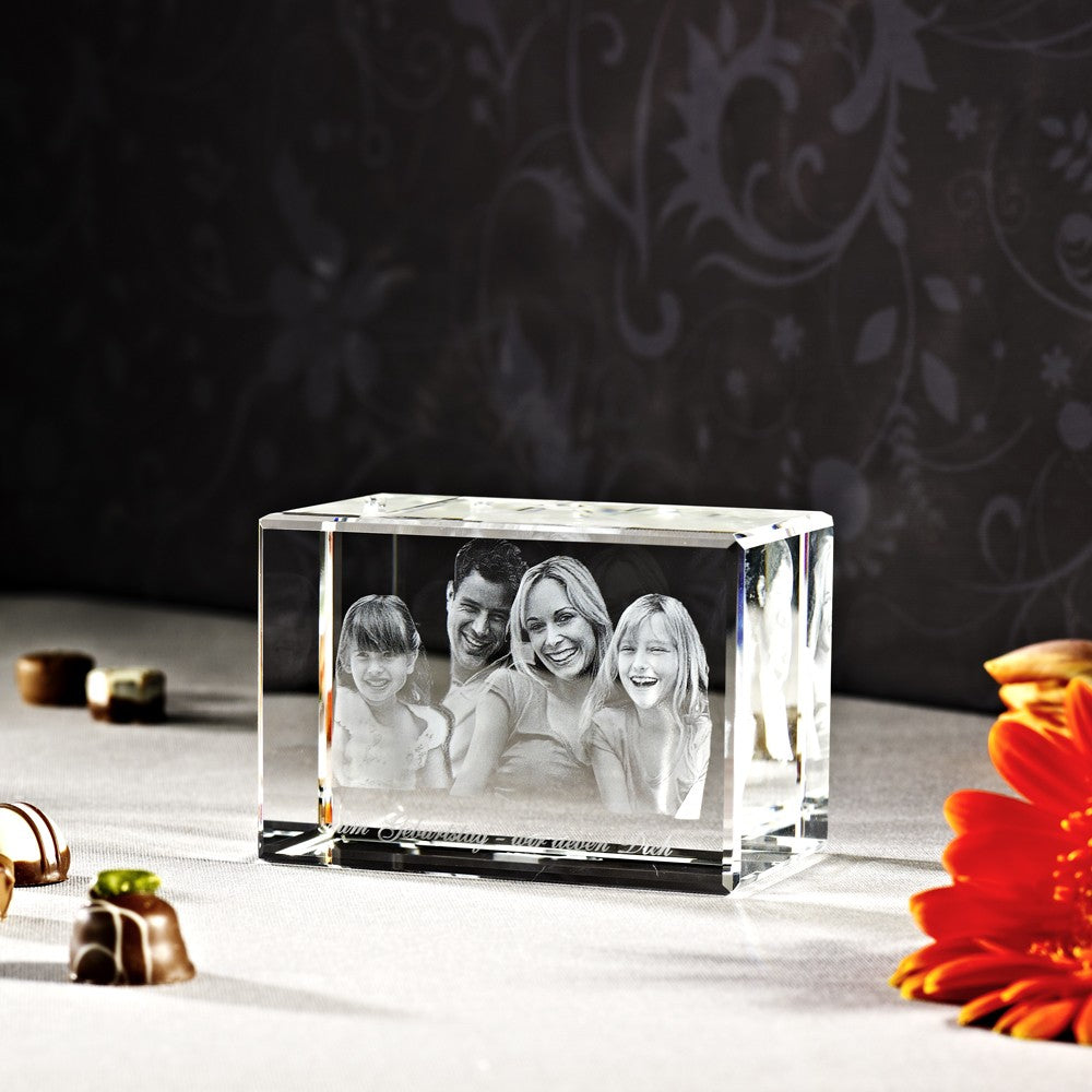 3D Crystal Photo Cube - Large – Crystal Laser Gift